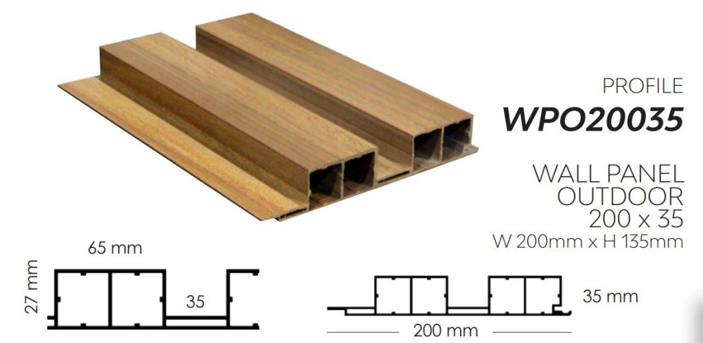 WALL PANEL OUTDOOR 200 x 35 | GRM Biowood Philippines