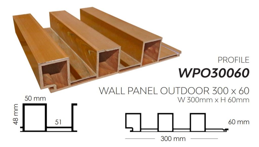 WALL PANEL OUTDOOR 300 x 60 | GRM Biowood Philippines